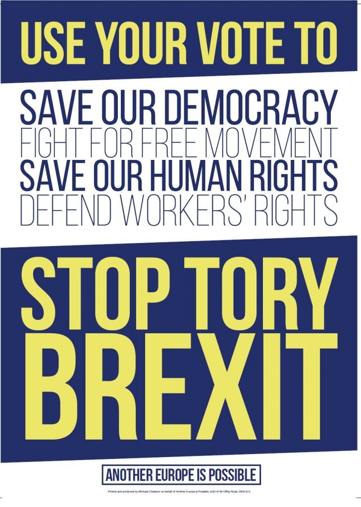 Get your free materials – Use Your Vote to Stop Tory Brexit – Another ...