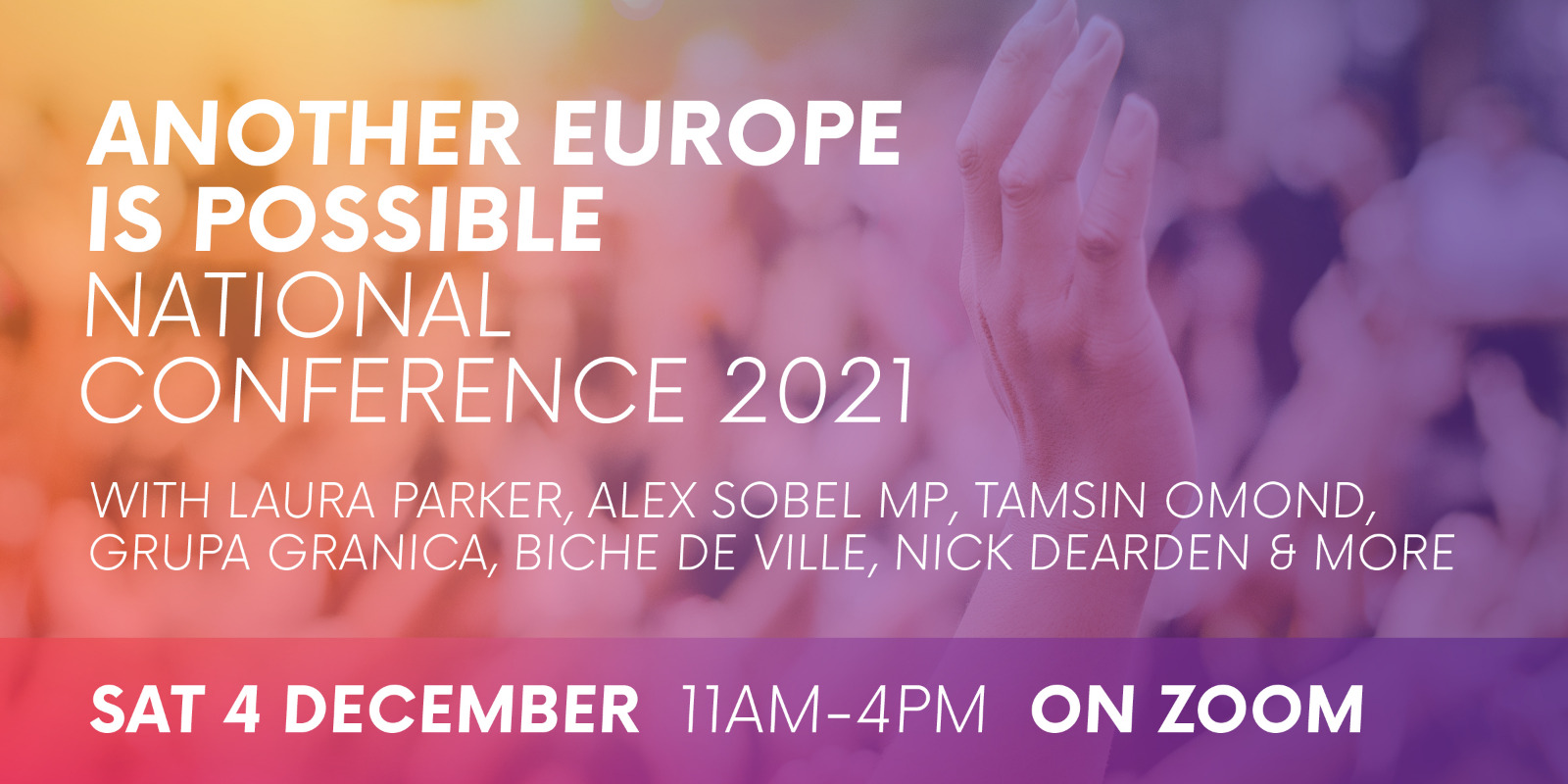 4 Dec 2021: Another Europe National Conference – Another Europe is Possible