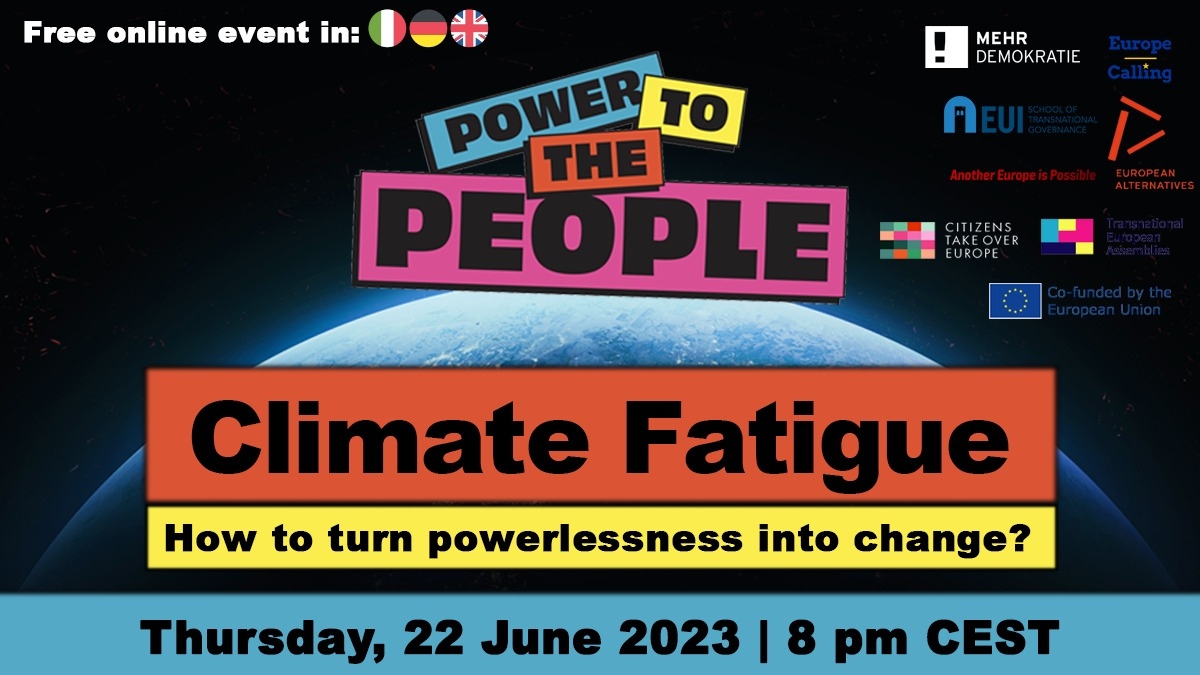Climate Fatigue: how to turn powerlessness into change? – Another ...